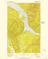 1952 Map of Lake Whatcom, Whatcom County, WA — High-Res | Pastmaps
